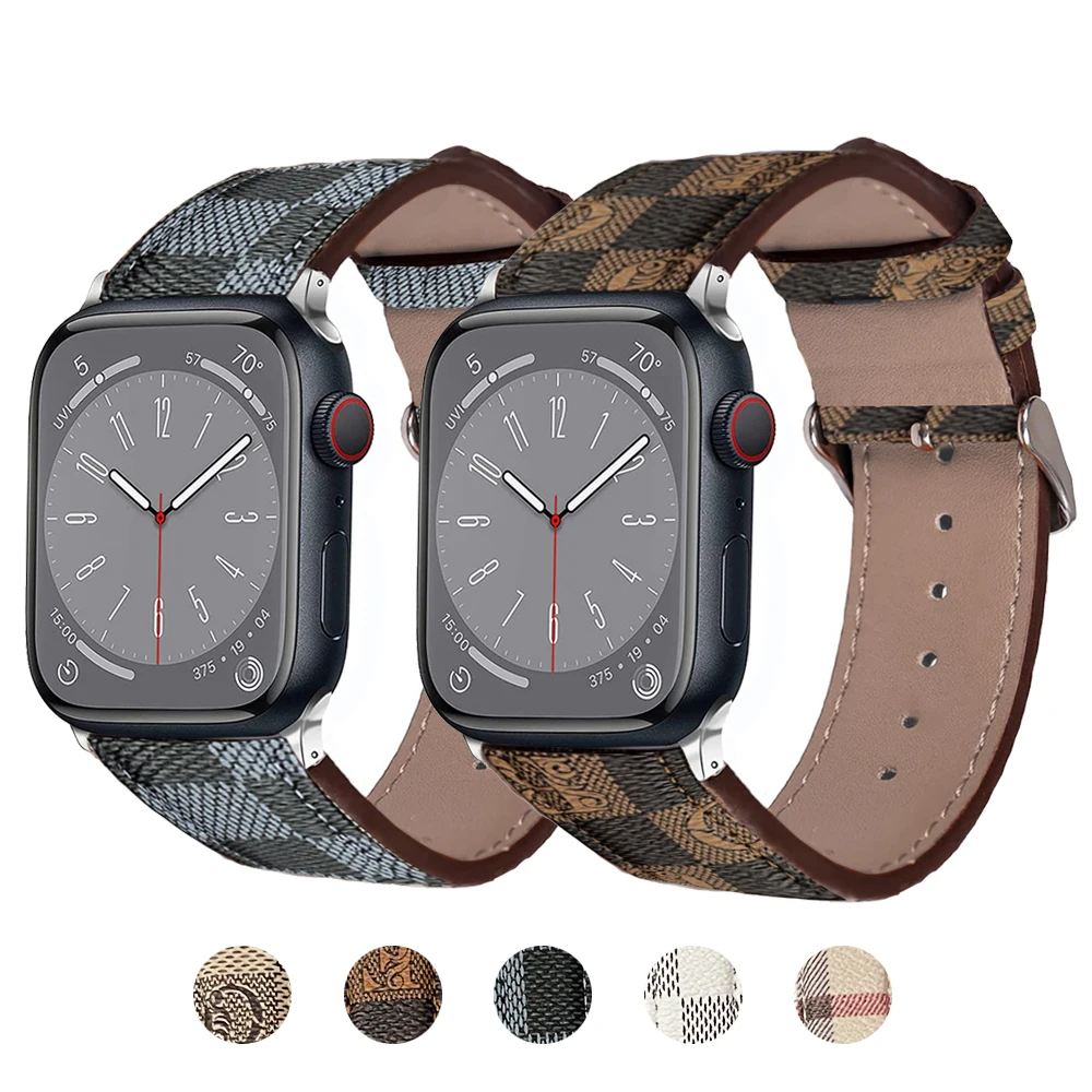 Leather-Strap-for-apple-watch-band-44mm-45mm-Ultra-49mm-42mm-38mm-40mm ...