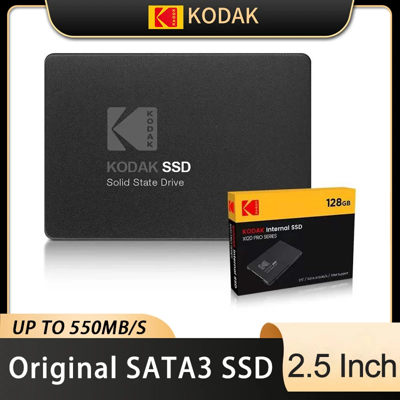 Original Kodak Sata3 Ssd 2.5 Polegadas 120gb 128gb 256gb 512gb 1tb Disco Rígido Interno Unidade ...