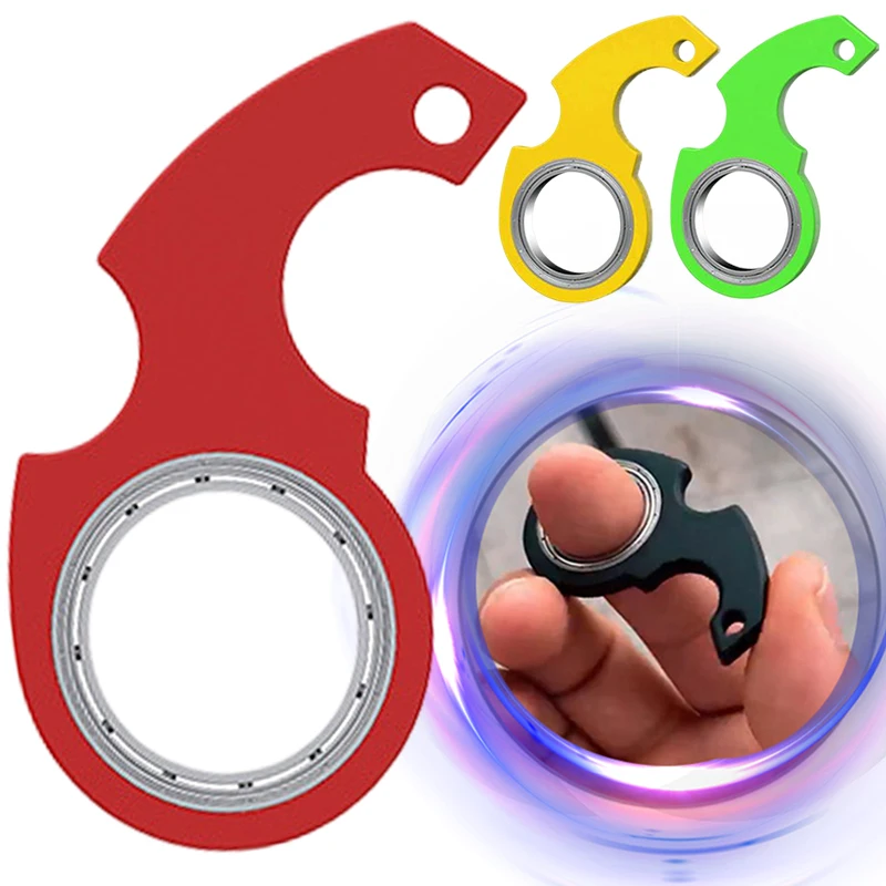 Creative-Keychain-Spinner-Anxiety-Stress-Relief-Fidget-Toys-Spinning ...
