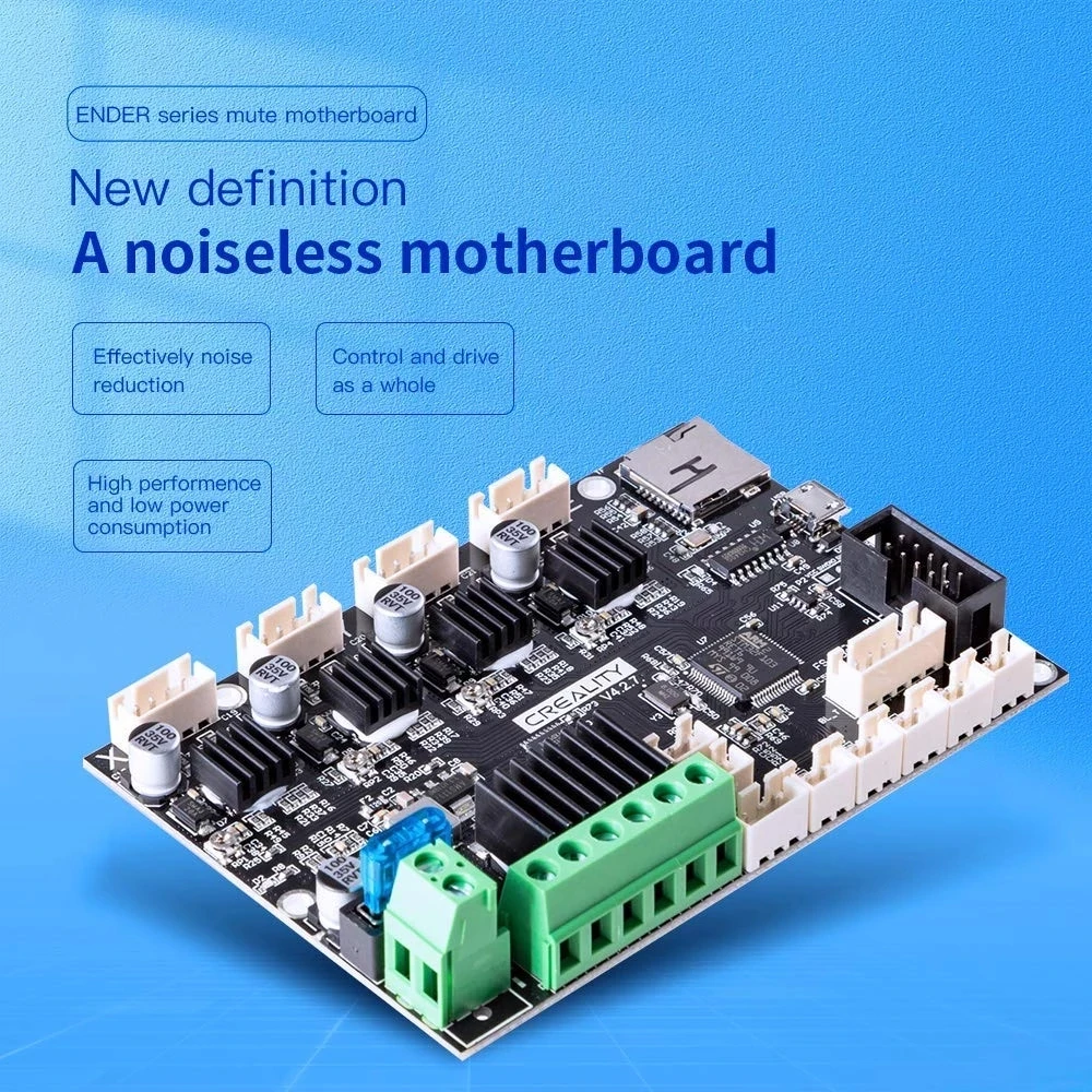 Creality 3d V4.2.7 32bit Silent Board Motherboard Tmc2225 Driver Marlin 2.0.1 For Ender-3 V2 ...
