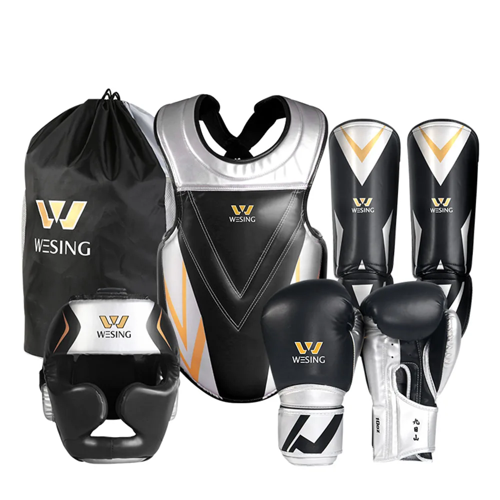 Equipamento-de-boxe-mma-muay-thai-equipamento-de-boxe-5-pe-as-conjunto ...