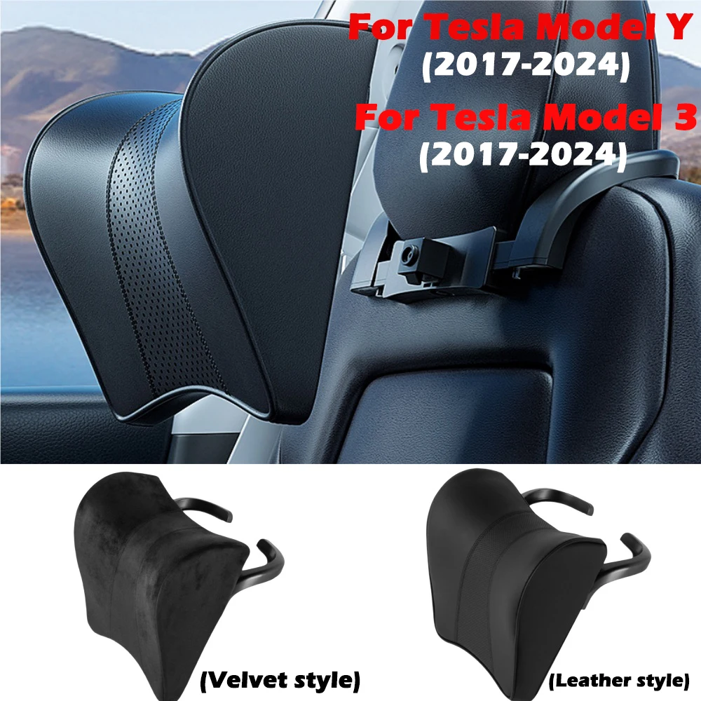 For-Tesla-Model-Y-2017-2024-Model-3-2017-2024-Neck-Pillow-Headrest ...