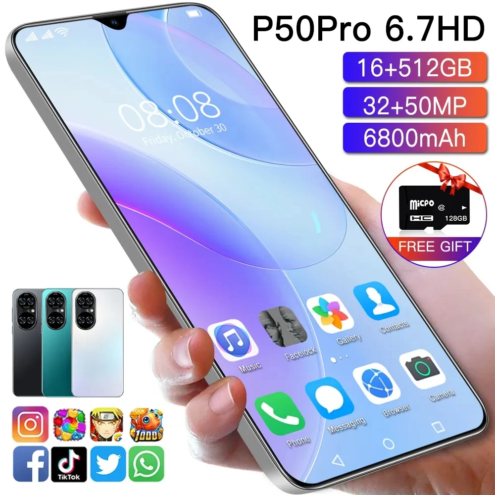 Tel-fono-Inteligente-P50-Pro-versi-n-Global-Smartphone-con-Android ...