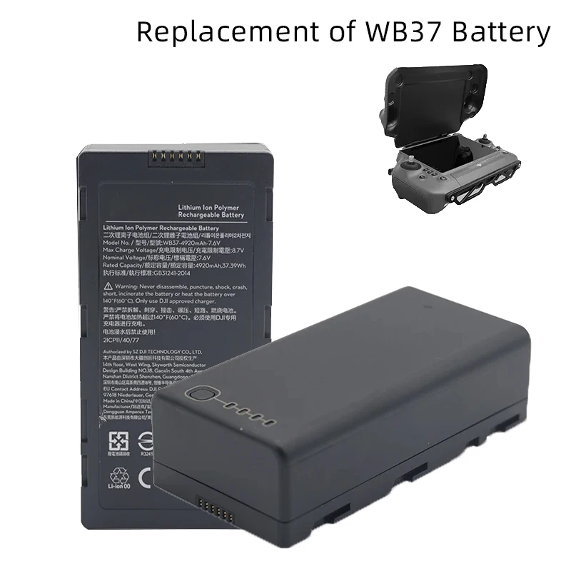 for-DJI-WB37-Remote-Controller-Repalcement-Battery-7-6V-4920mAh-for ...