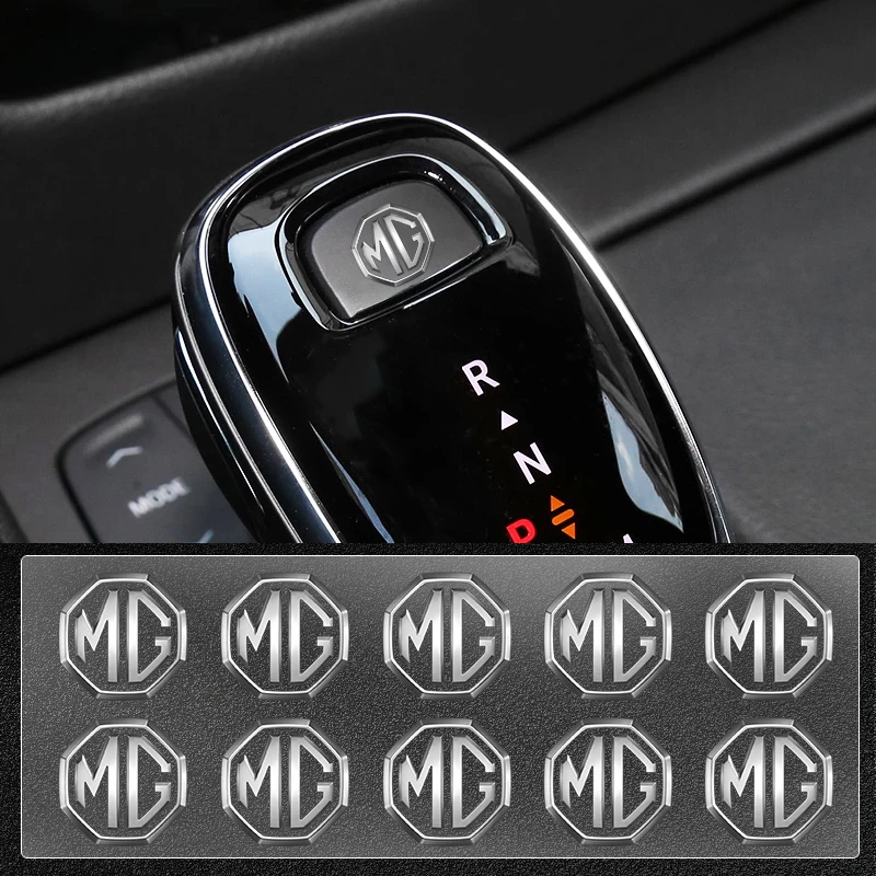 10pcs UV Car Logo Styling Stickers Steering Wheel Interior Decals For ...