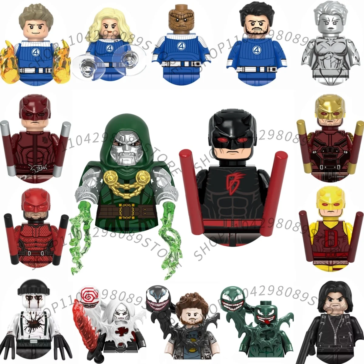 Marvel Building blocks Mini classic characters Children's party gift ...