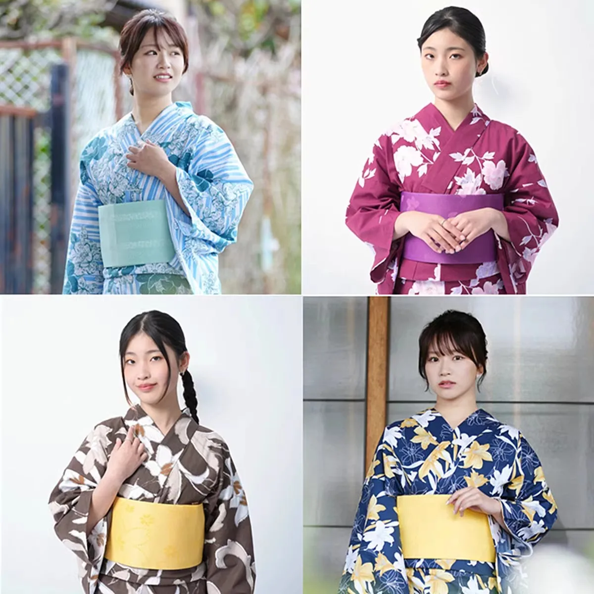 Women's Yukata Traditional Japan Kimono Photography Dress Cosplay ...