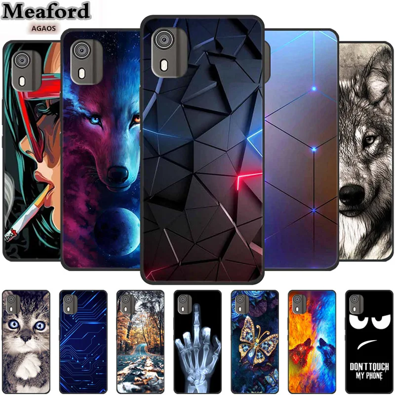For-Nokia-C02-Case-Animals-Soft-Silicone-TPU-Back-Cover-Phone-Cases-for ...