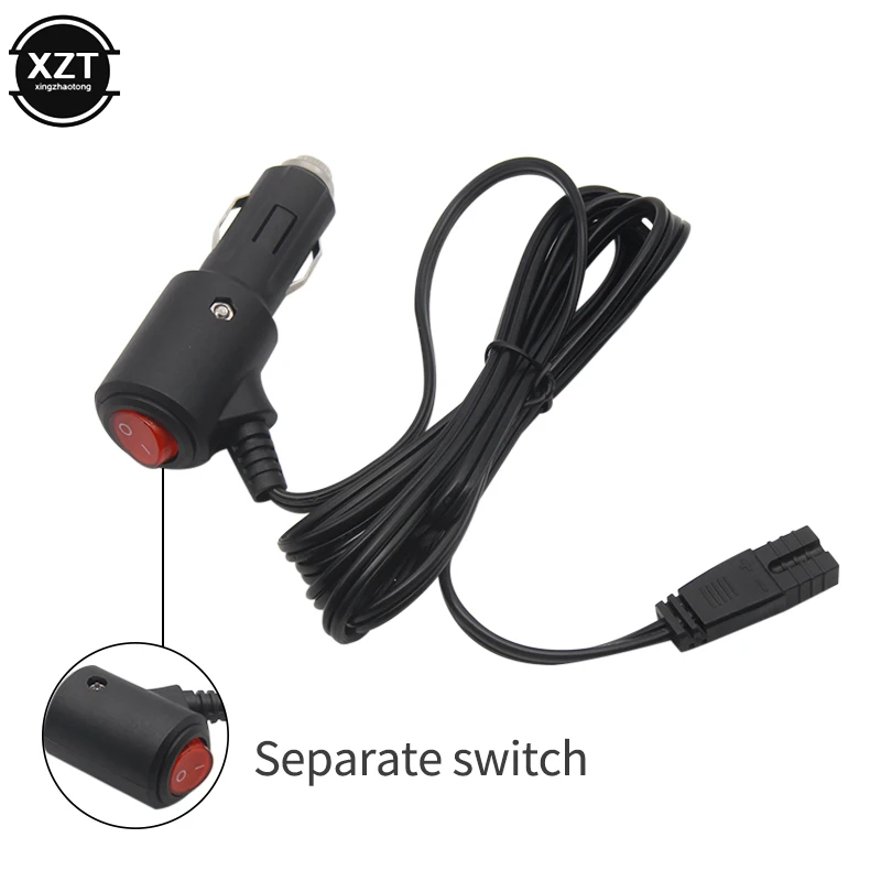 Black-Car-Refrigerator-Plug-Cable-Adapter-Switch-10A-Cigarette-Lighter ...