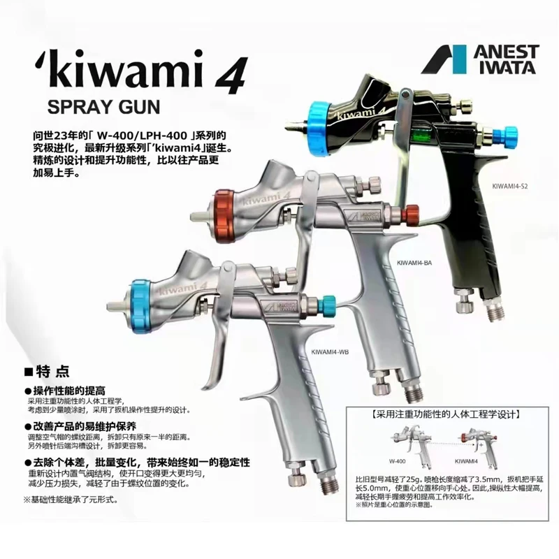 ANEST-Japanese-1-4mm-nozzle-spray-gun-high-atomization-pneumatic-tool ...