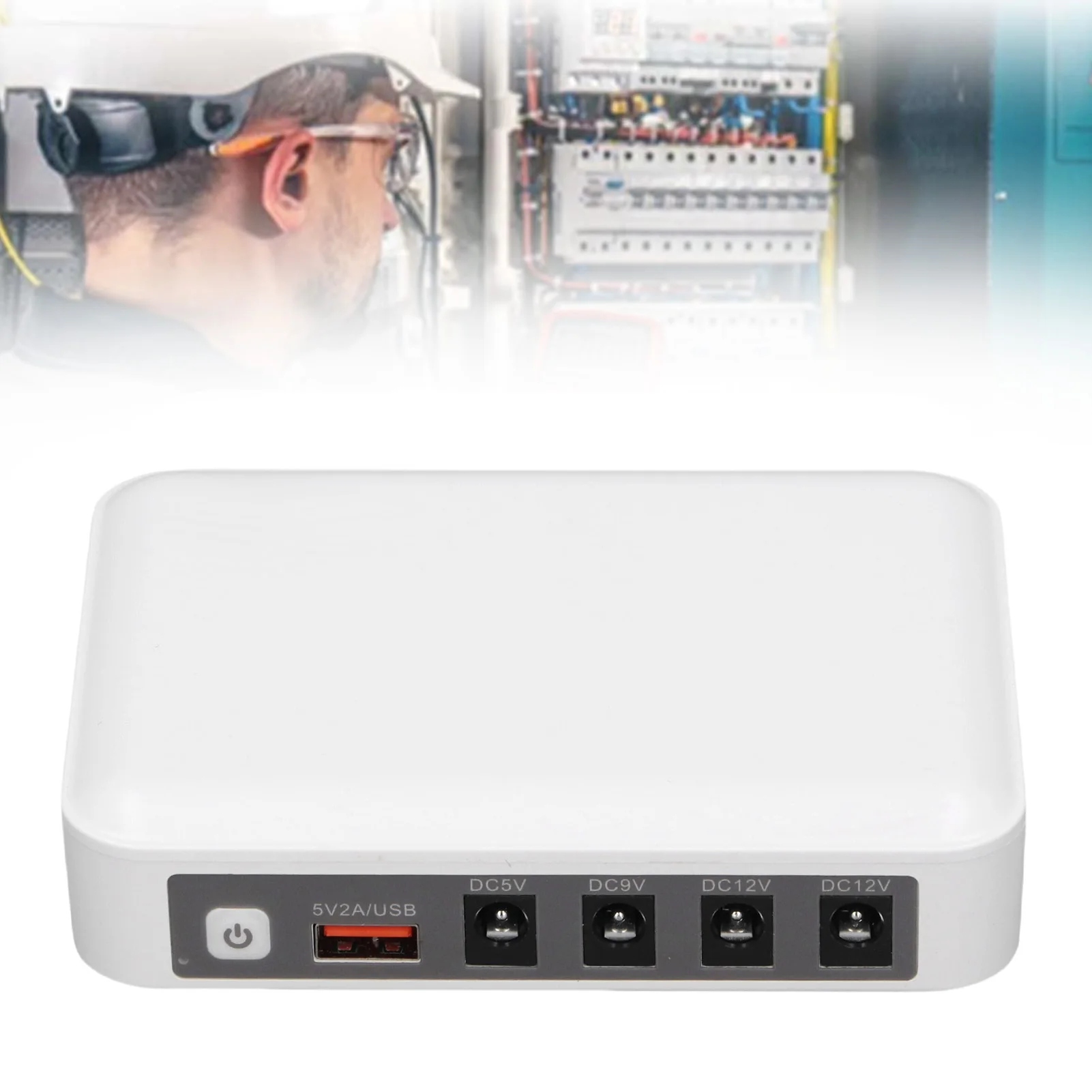 Mini UPS Battery Backup 6000mAh Large Capacity 5V 9V 12V Output ...