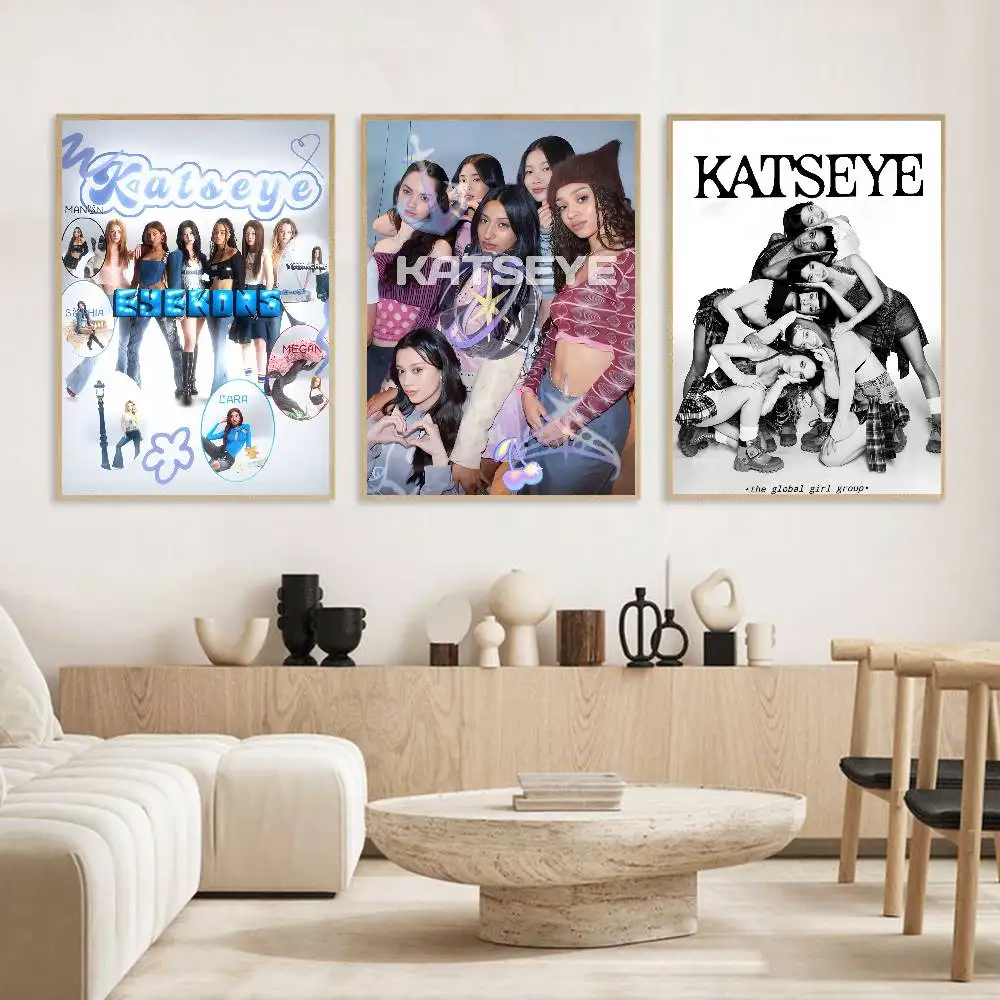 Korea Kpop Band K-Katseye Poster High Quality Dorm Living Room ...