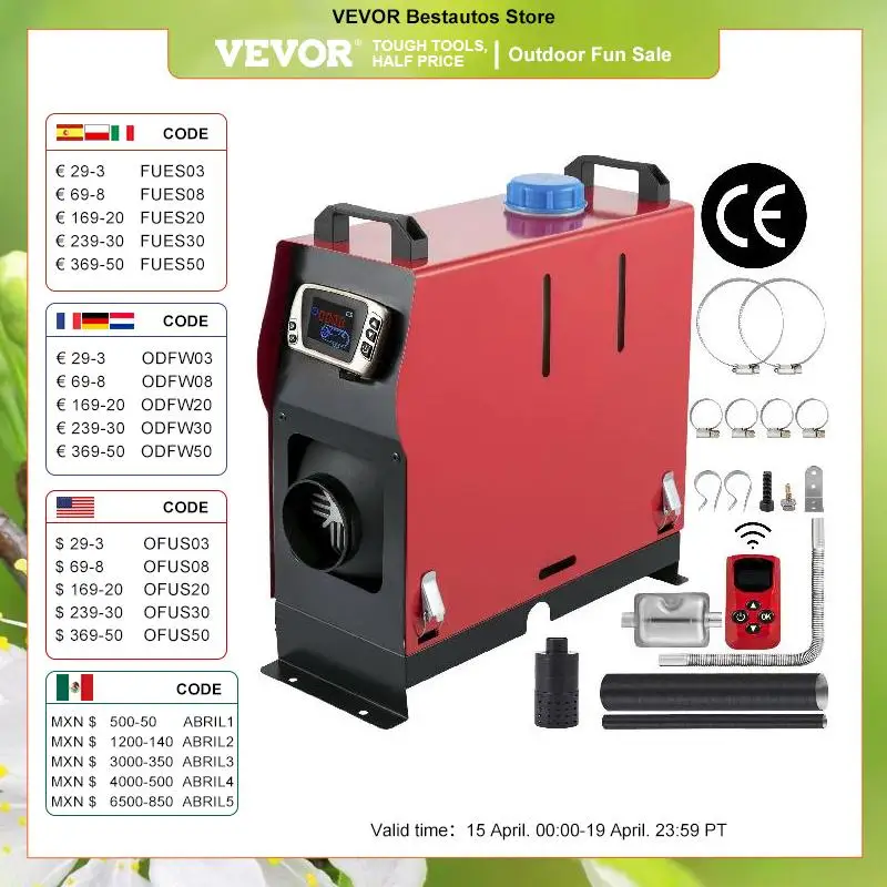 VEVOR-2KW-Car-Heater-Plateau-Version-All-In-One-12V-Diesel-Air-Heater ...