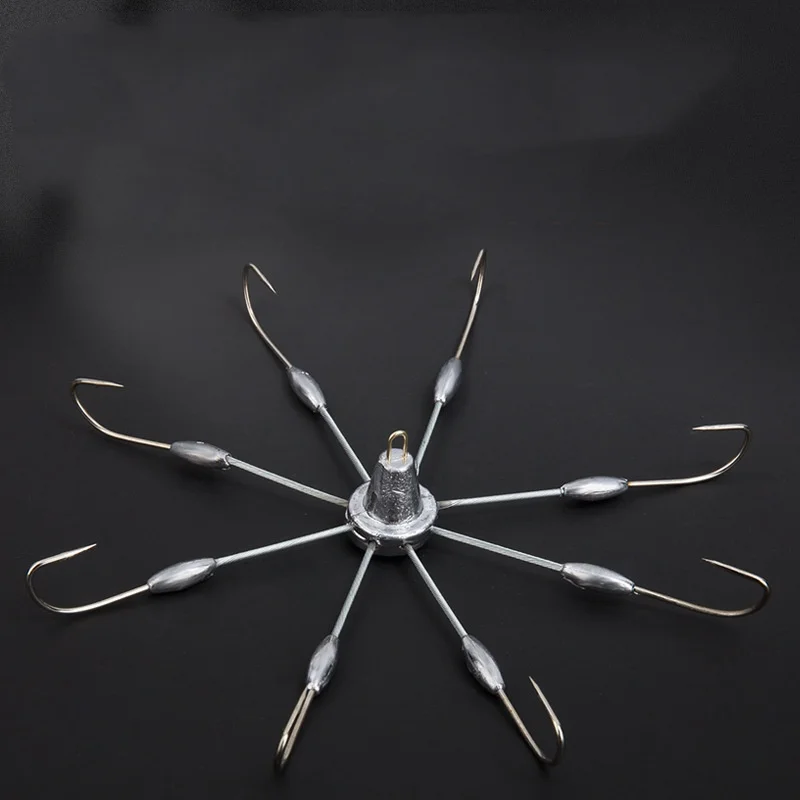 Fishing-Crab-Hook-8-10-Hooks-Crabs-Trap-Fishhook-with-Lead-Explosion ...