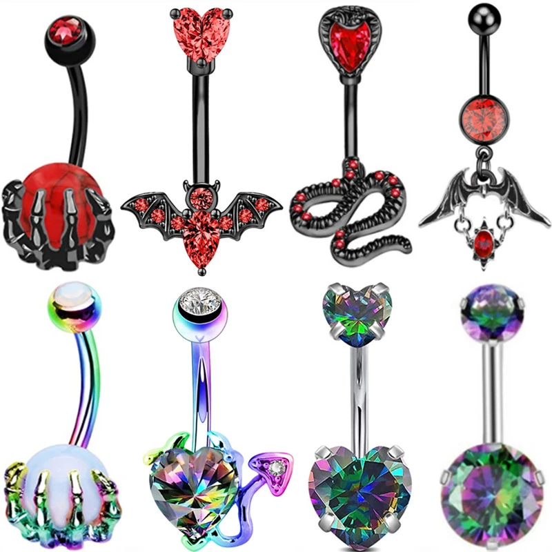 Stainless Steel Belly Button Rings | Belly Piercing Stainless Steel ...