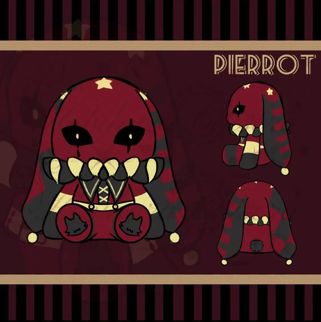 Плюшевая фигурка The Freak Circus Pierrot 30 см | AliExpress