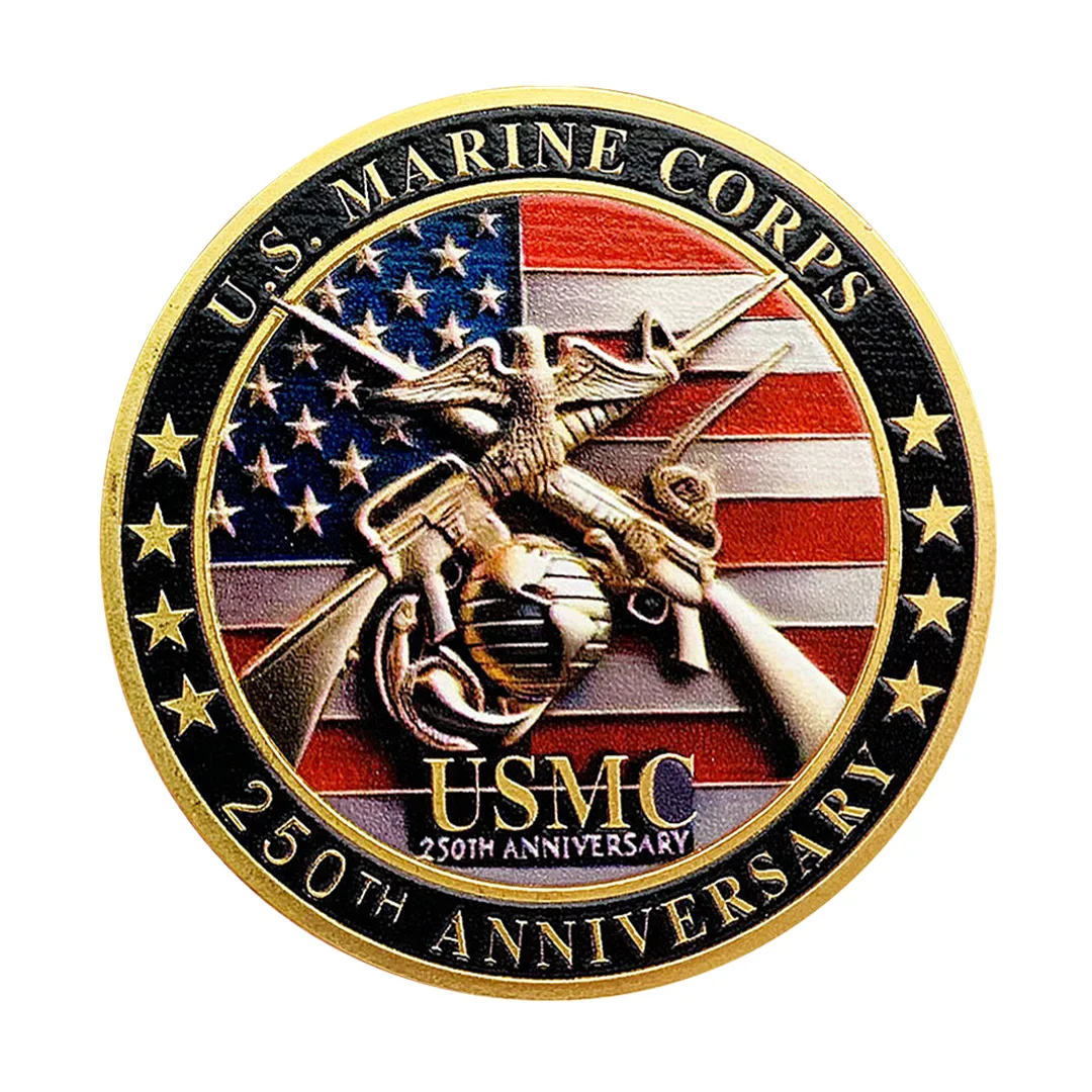 Marine Corps 250th Anniversary Challenge Coin USMC 250th Anniversary ...