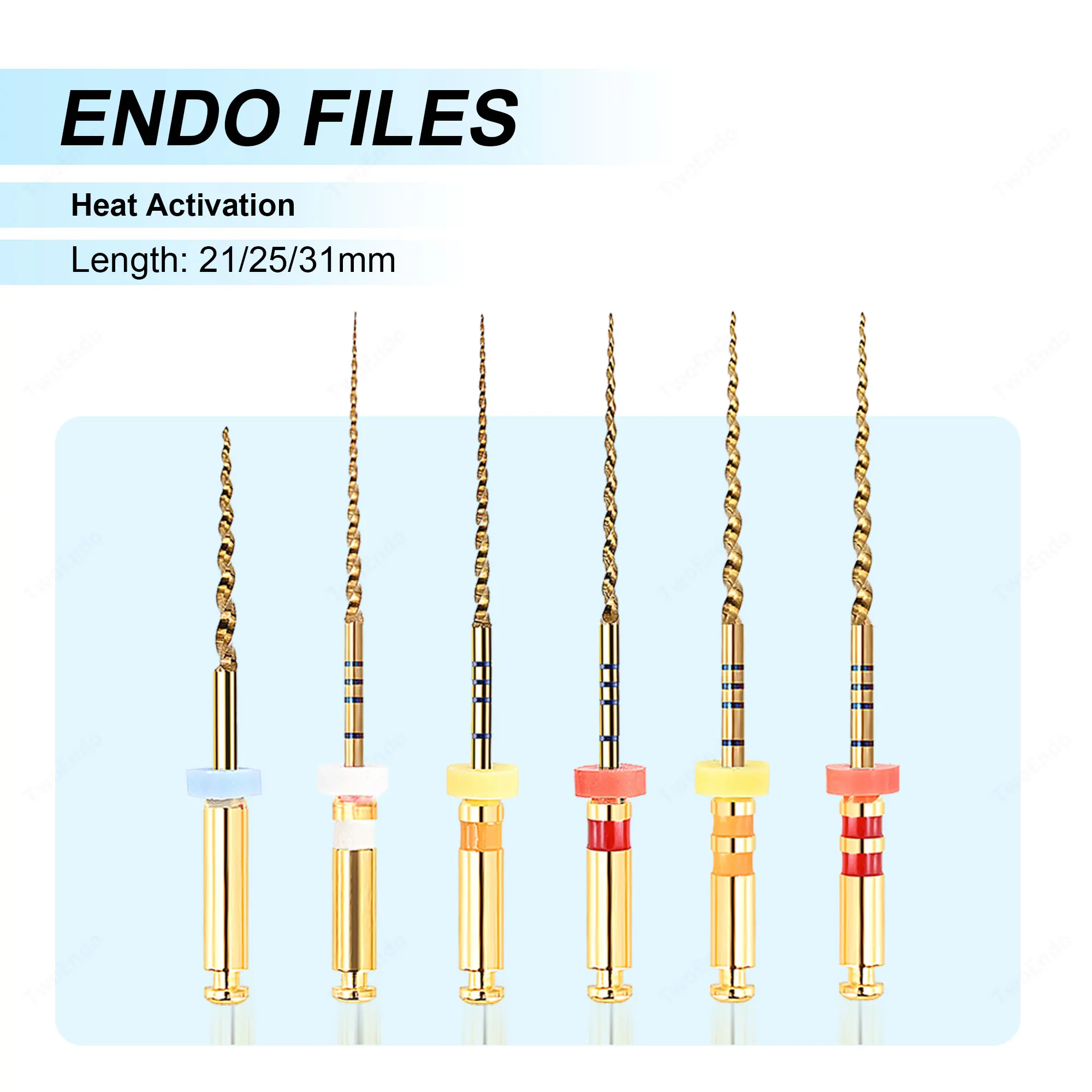 Dental Flexible Root Canal Gold Files Niti Rotary endo files Heat ...
