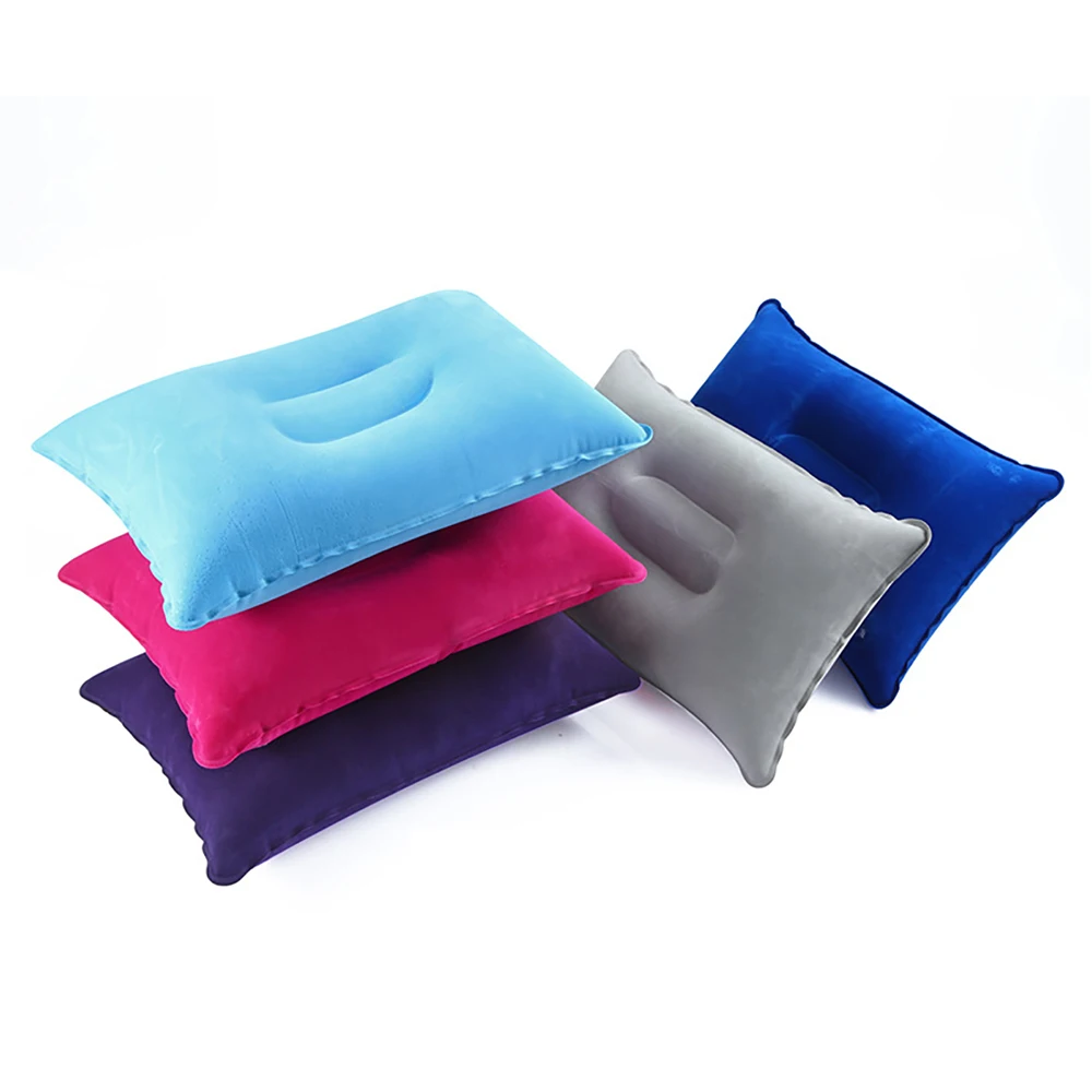 Plane Head Rest Support Ultralight Fold Nylon Inflatable Pillow Camping ...
