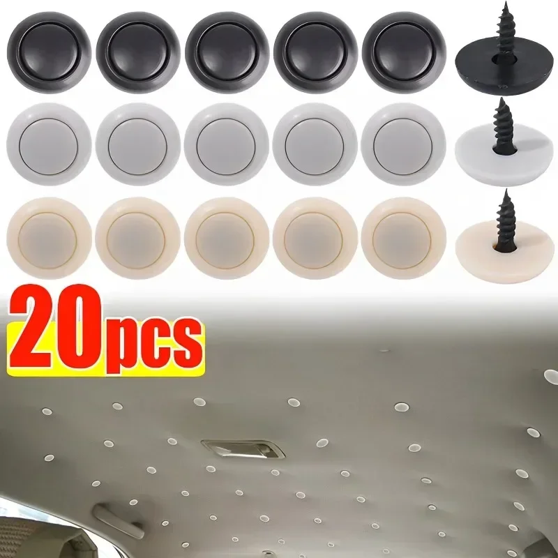 New Car Ceiling Buckles Fixing Clips Car Interior Roof Cloth Screw Caps ...