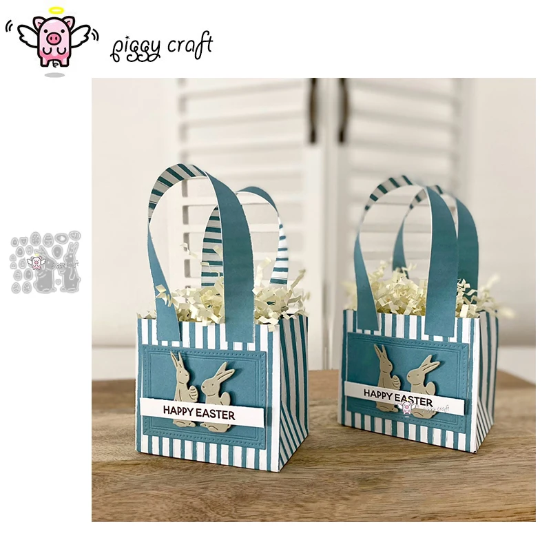Piggy Craft metal cutting dies cut die mold Easter egg bunny Scrapbook ...