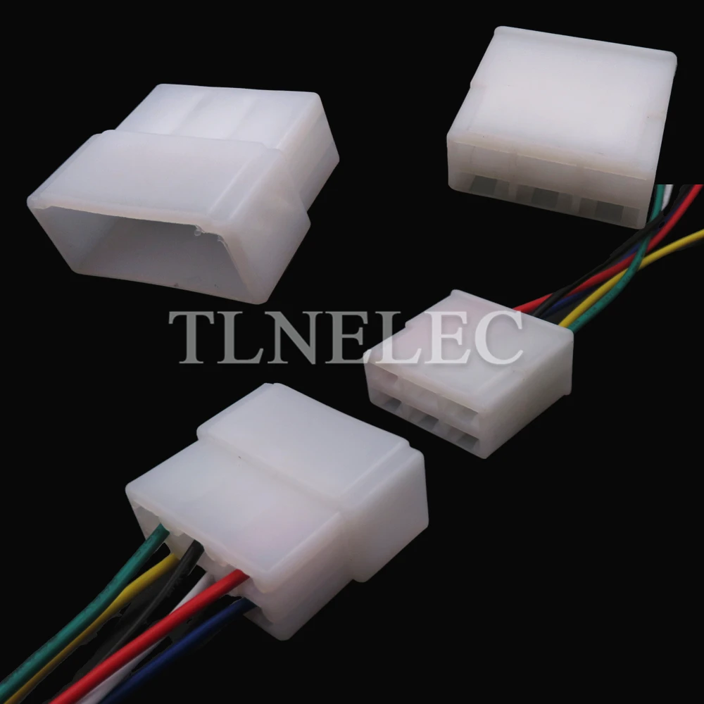 6 Pin Way Car Audio Modification Connector with Wires Auto Male Female ...