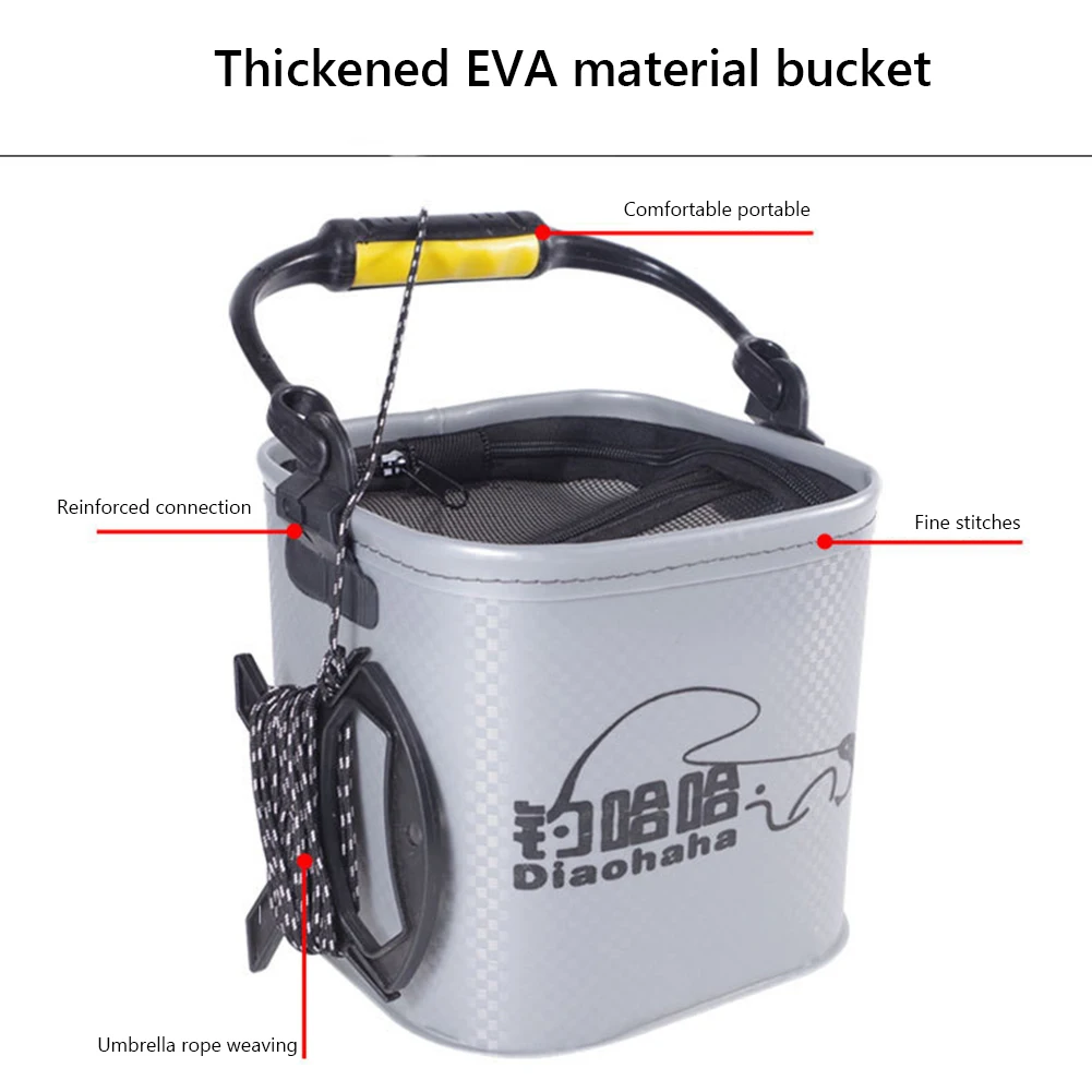 Portable-Fishing-Bucket-Folding-Thickening-Living-Fish-Bucket-EVA-Water ...