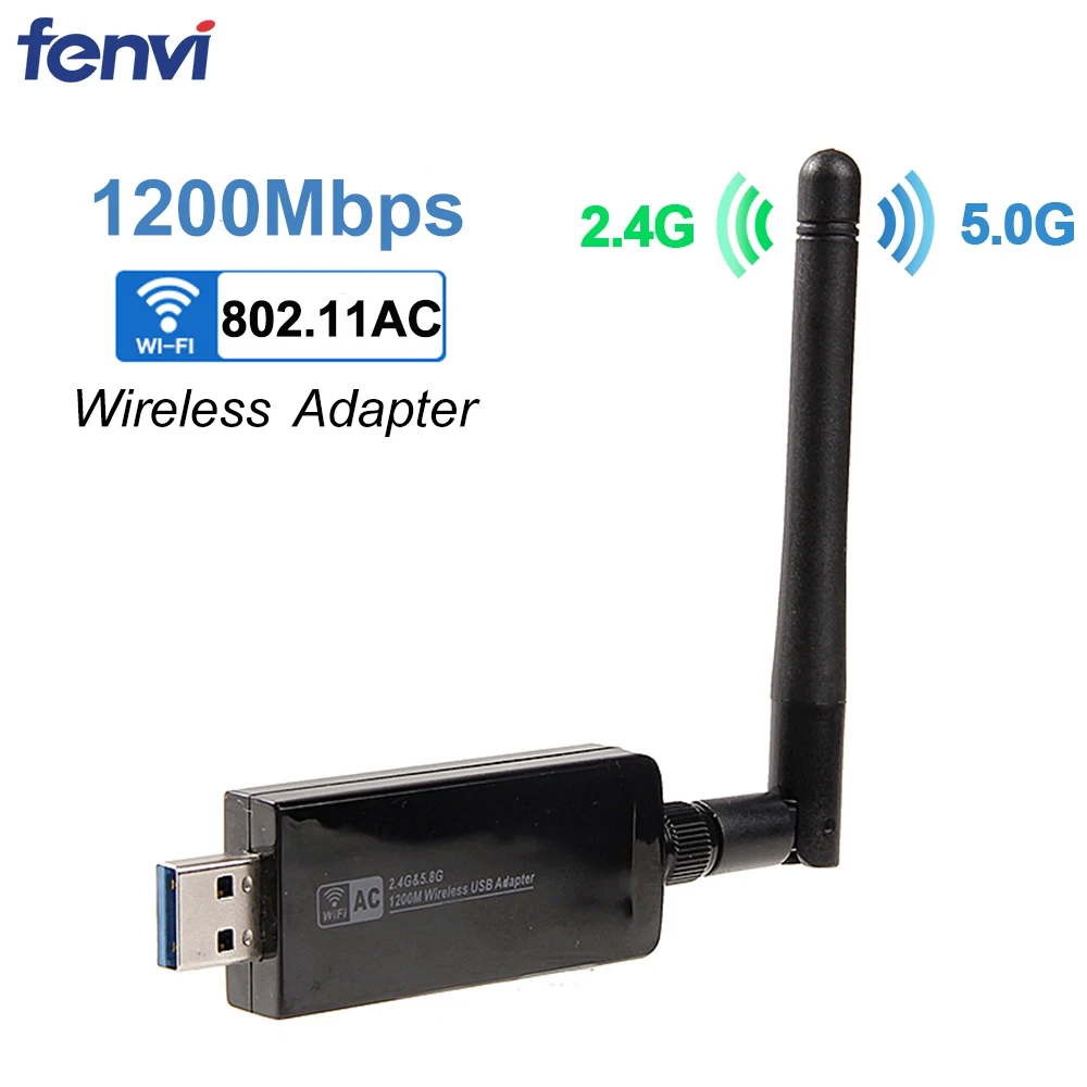 Wireless-AC1200-Dual-Band-1200Mbps-USB-Wifi-Adapter-Dongle-RTL8812AU ...