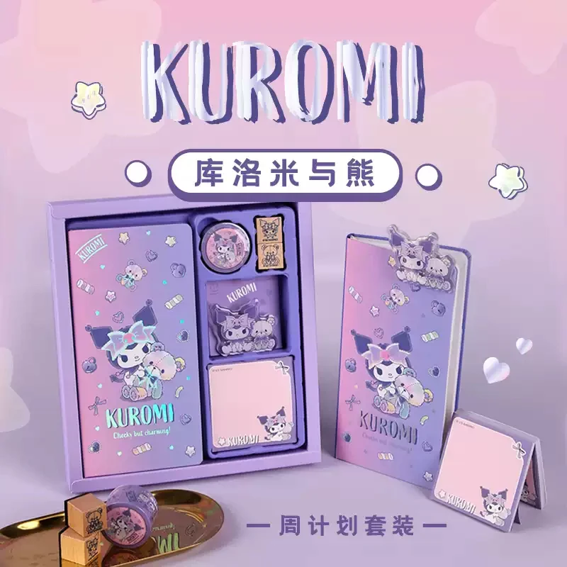 Kinbor-Sanrio-Kawaii-Kuromi-Weekly-Planner-Set-Pochacco-Self-Filled ...