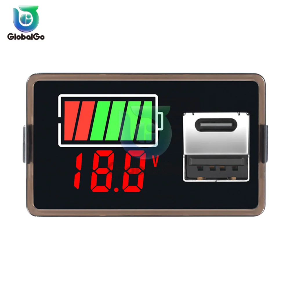 DC-8-100V-Car-Battery-Charge-Level-Indicator-12V-24V-36V-USB-Lithium ...