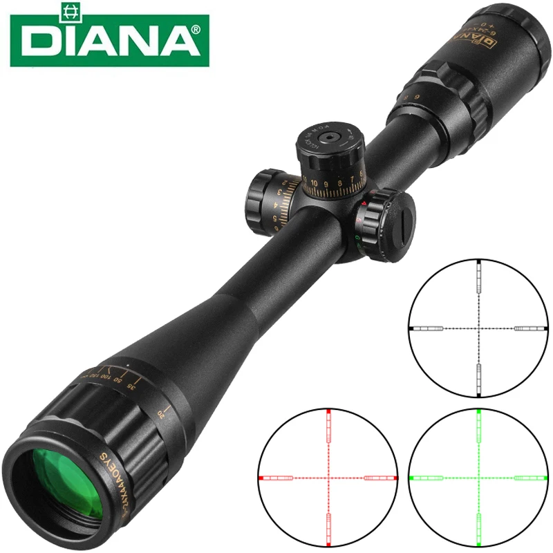 Diana 6-24x44 Tactical Optic Cross Sight Green Red Illuminated ...