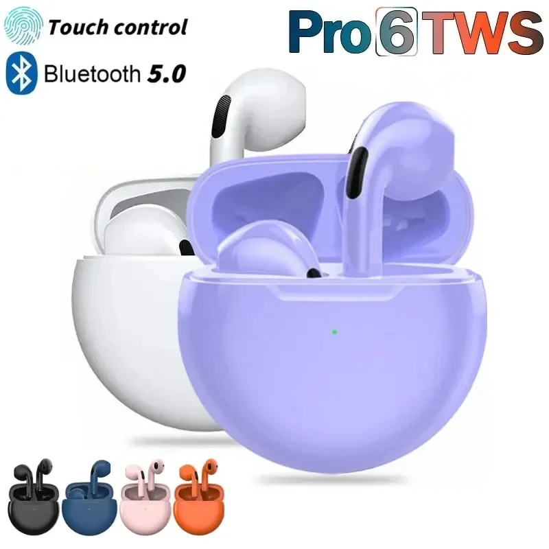 Original-Pro6-TWS-Touch-Control-Wireless-Headphone-Bluetooth-5-0 ...