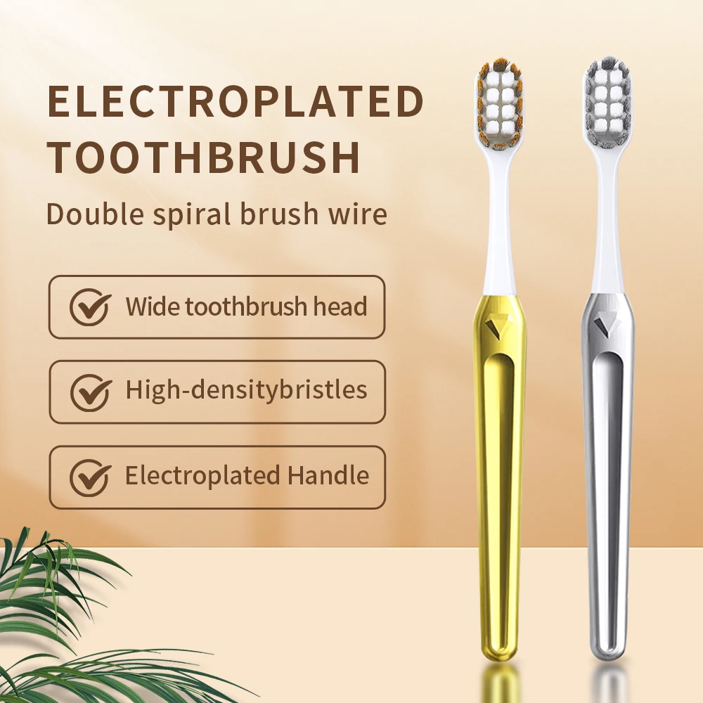 Kingubznis-Gold-Toothbrush-Luxury-Gold-Silver-Teeth-Brush-Men-Women ...