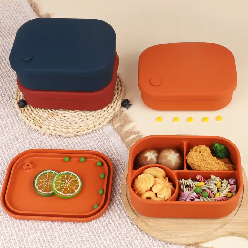 Silicon-Lunch-Box-Microwave-Oven-Heating-Crisper-Storage-Box-Portable ...