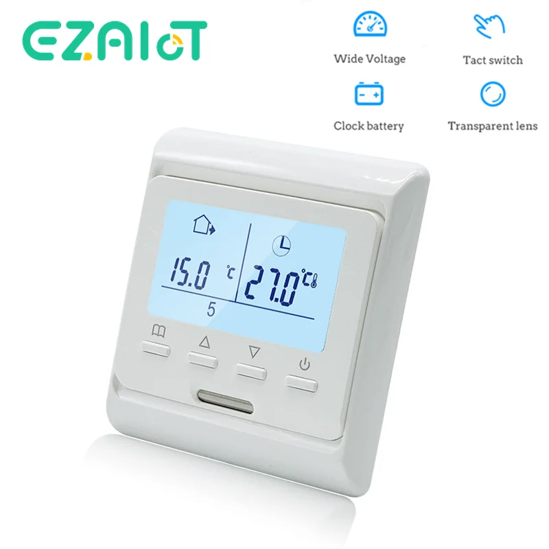 Heat-Floor-Programmable-Thermostat-220V-16A-Electric-Home-Underfloor ...
