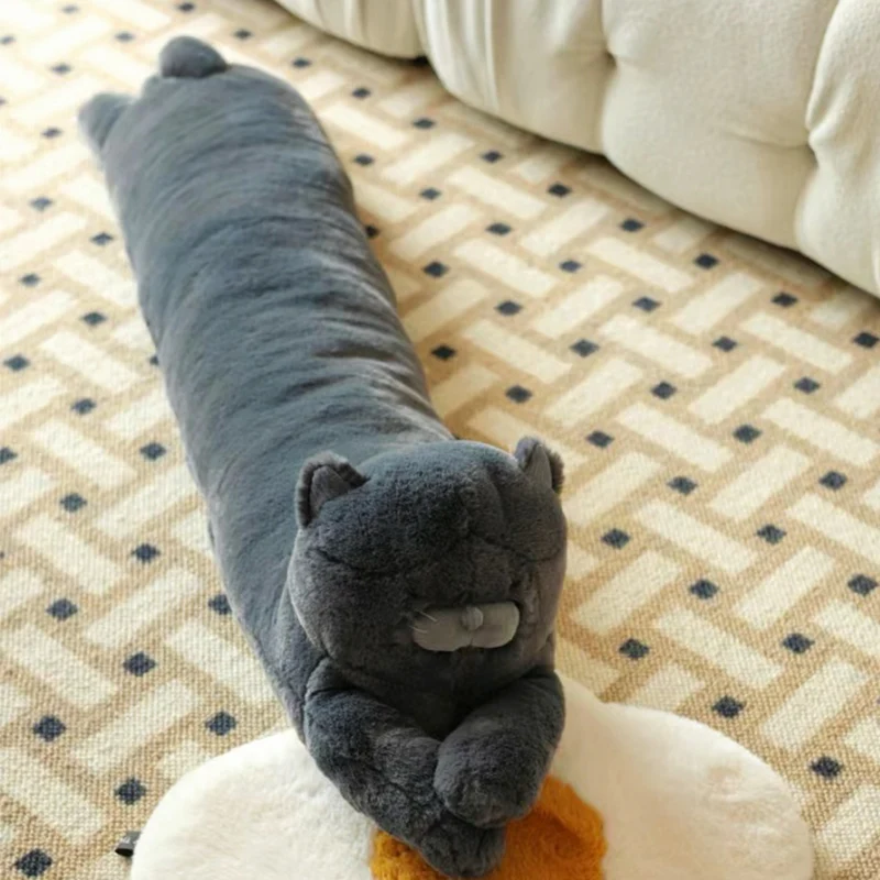 115cm-Lazy-Blue-Cat-Long-Pillow-Men-and-Women-Sleep-Cross-legged-Pillow ...