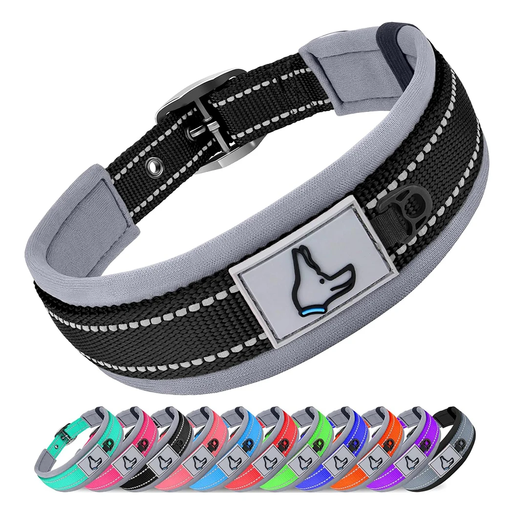 Solid-Dog-Collars-Nylon-Dog-Collar-For-Small-Medium-Large-Dogs-Teddy ...