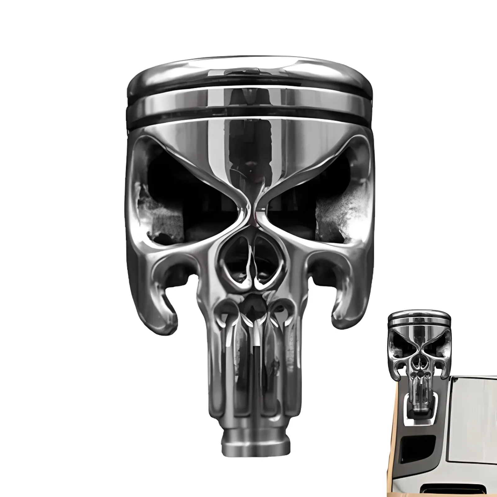 Skull-Car-Gear-Stick-Shift-Knob-Stainless-Steel-Skull-Shape-Shift-Lever ...