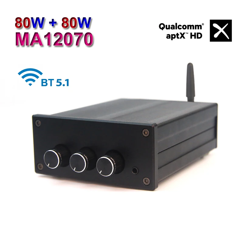 2-80W-Bluetooth-5-1-Infineon-MA12070-Digital-Audio-Power-Amp-QCC3031 ...