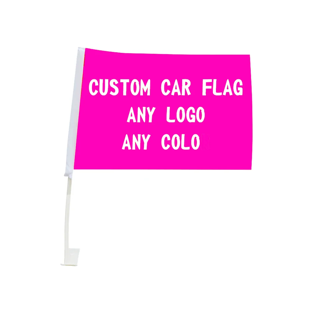 Custom car flag 30x45cm any logo any national flag Car Window flag Logo ...