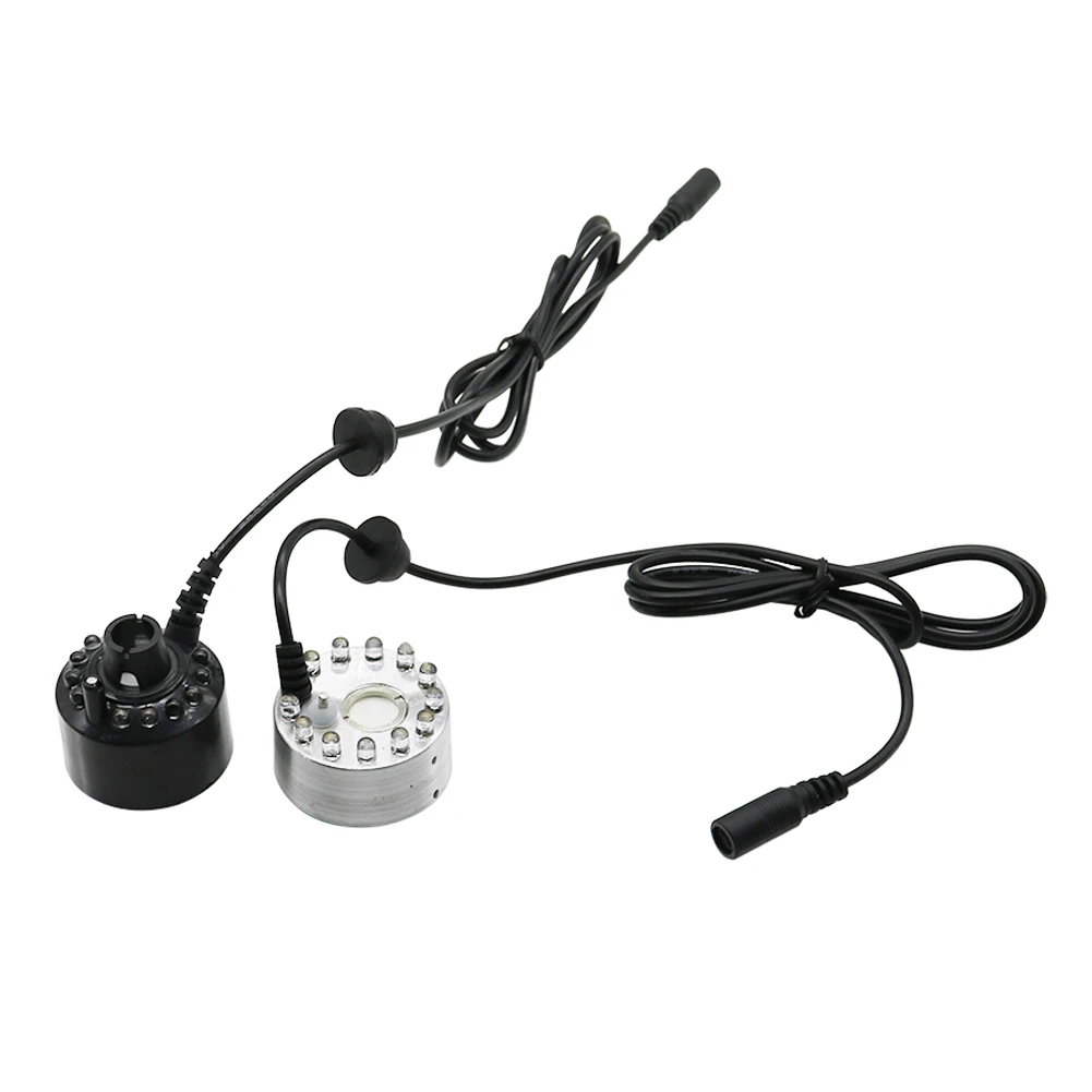 12 LED Colorful Light Ultrasonic Mist Maker Fogger Fog Water Fountain ...