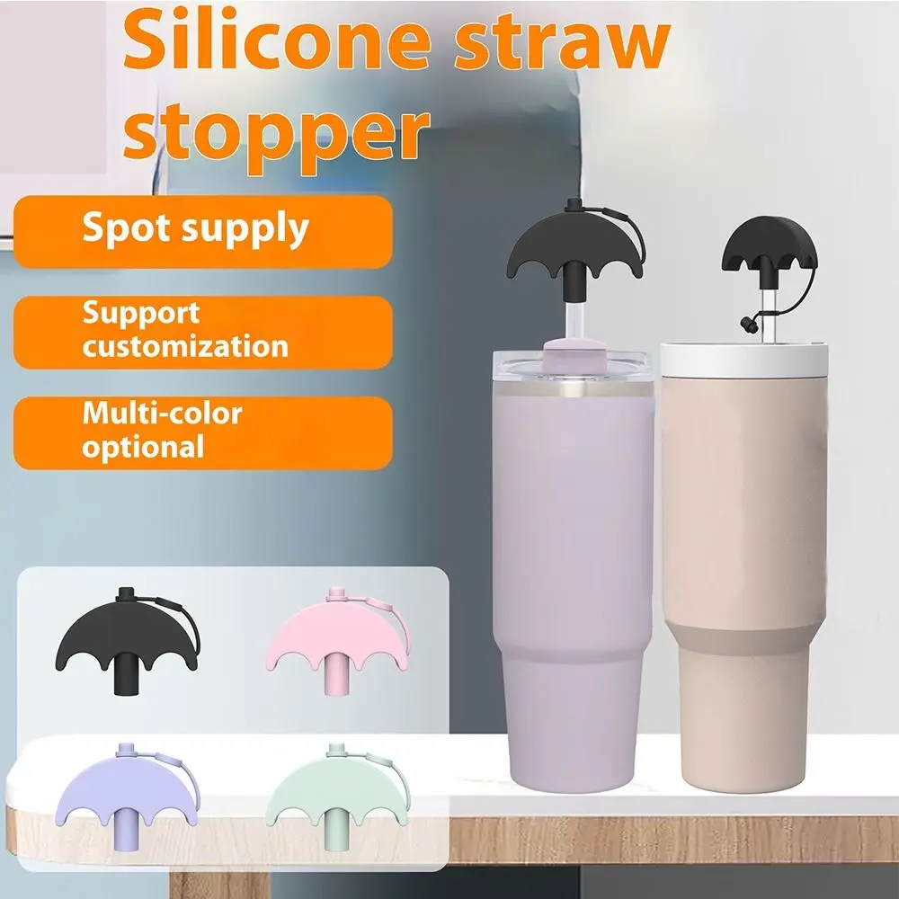 Silicone-Spill-Proof-Stopper-Leakproof-Anti-wrinkle-Straw-Plug-Dust ...