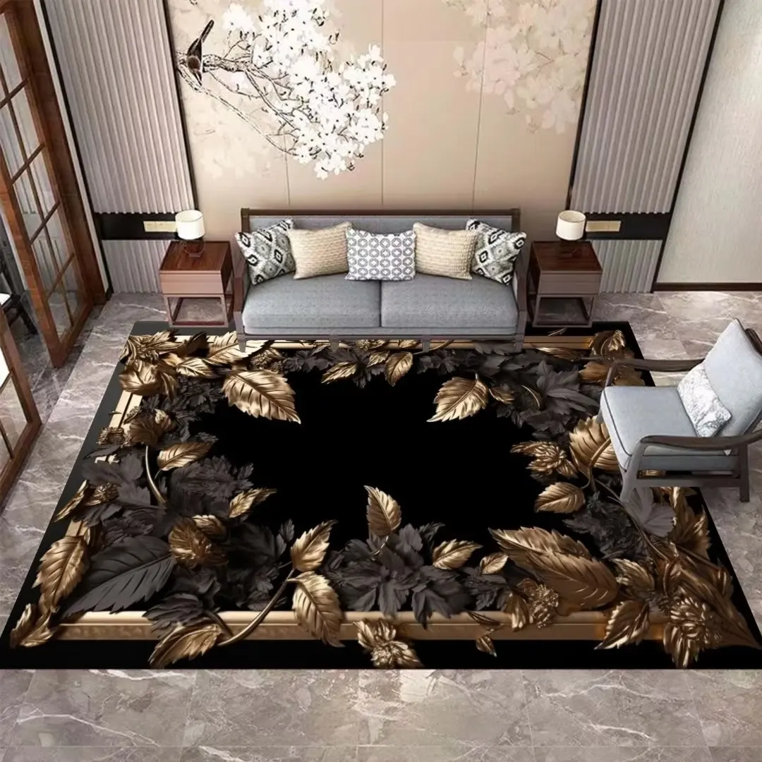 3D-Black-Gold-Carpets-for-Living-Room-Sofas-Decoration-Bedroom-Carpet ...