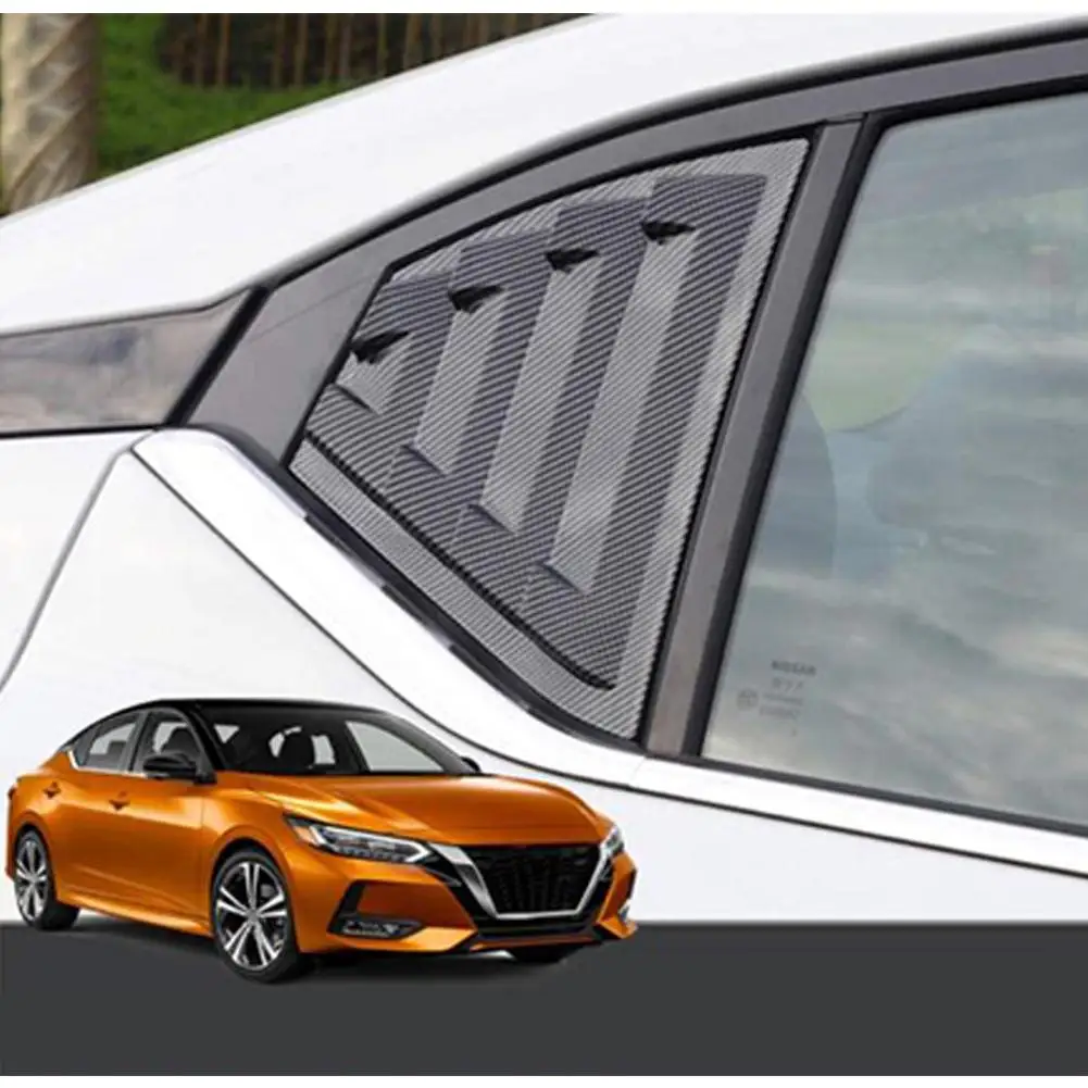 2PCS-Blinds-Side-Tuyere-Rear-Vent-Scoop-Cover-Window-Vent-Rear-Window ...