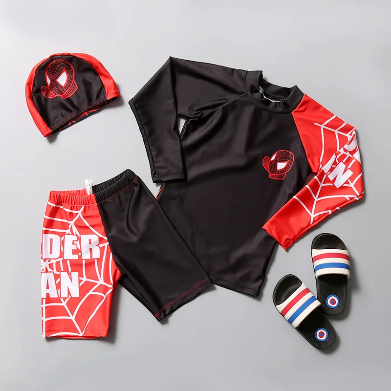 Kids Cartoon Rashguard Shark Fish Swimwear Children Anti-UV Swimming ...