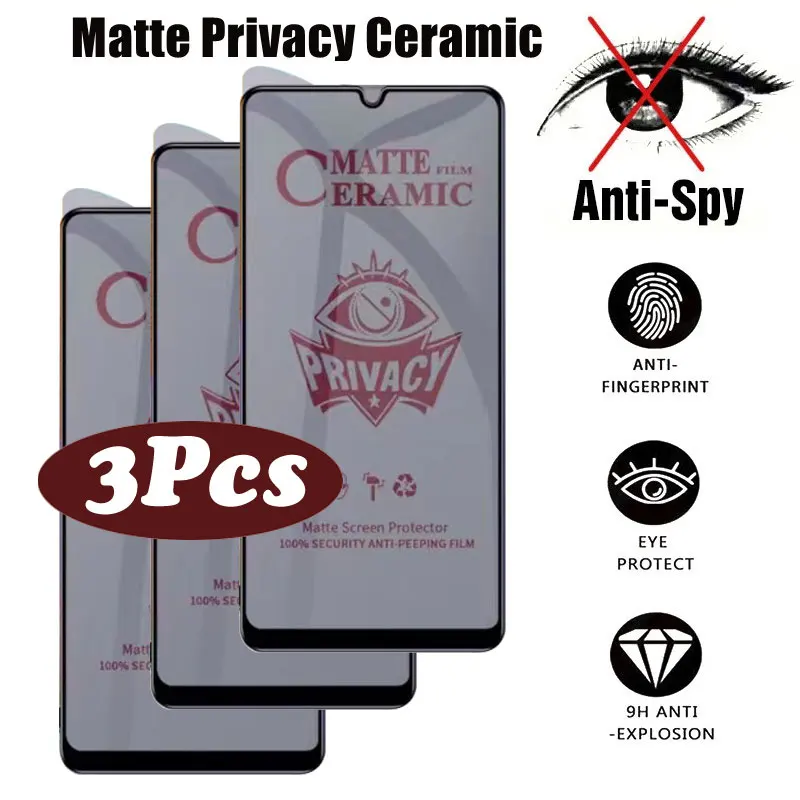 3Pcs-Matte-Privacy-Ceramic-Screen-Protector-for-Vivo-V27E-Anti-spy-Film ...