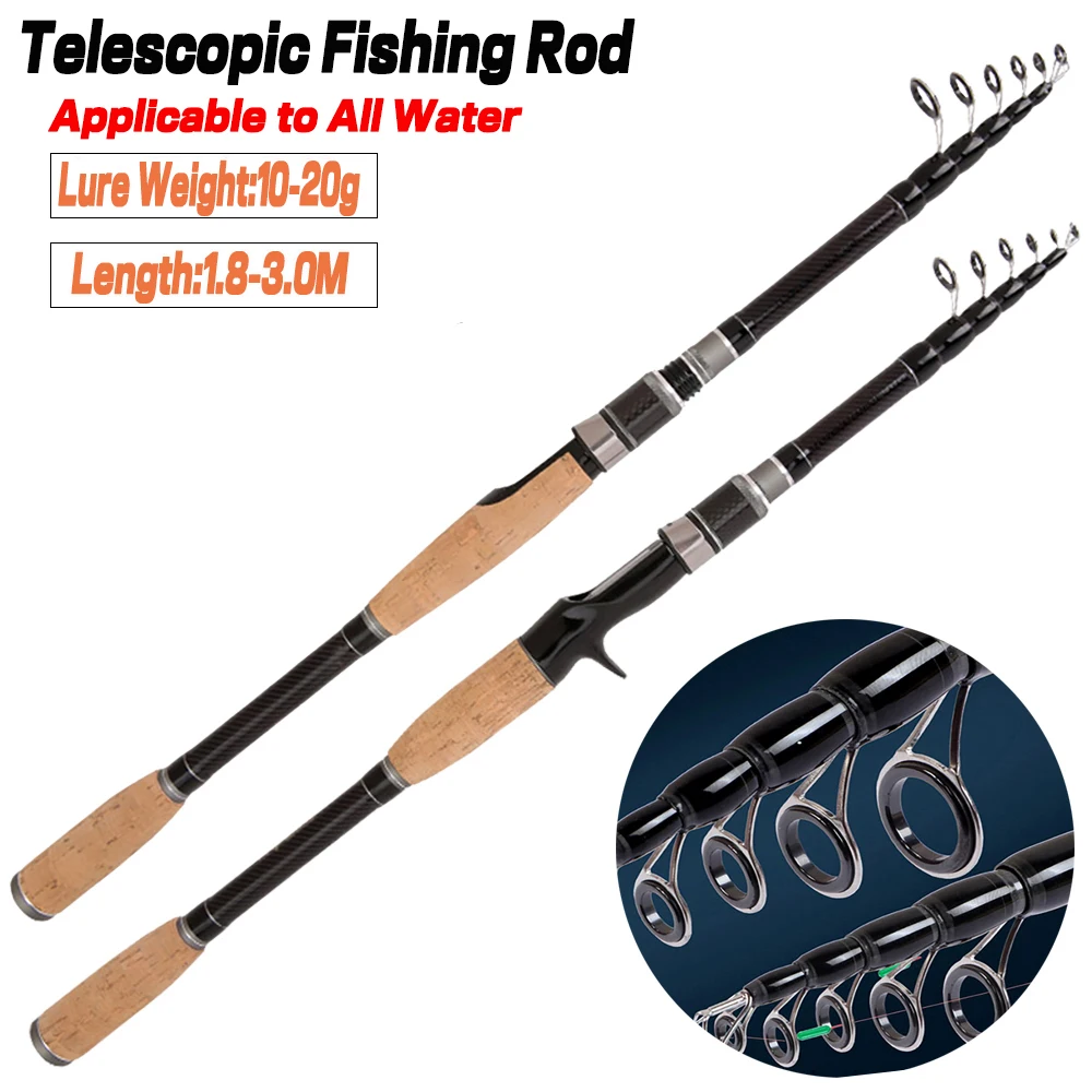 1-8-3-0m-Telescopic-Protable-Fishing-Rods-Ultralight-Weight-Spinning ...