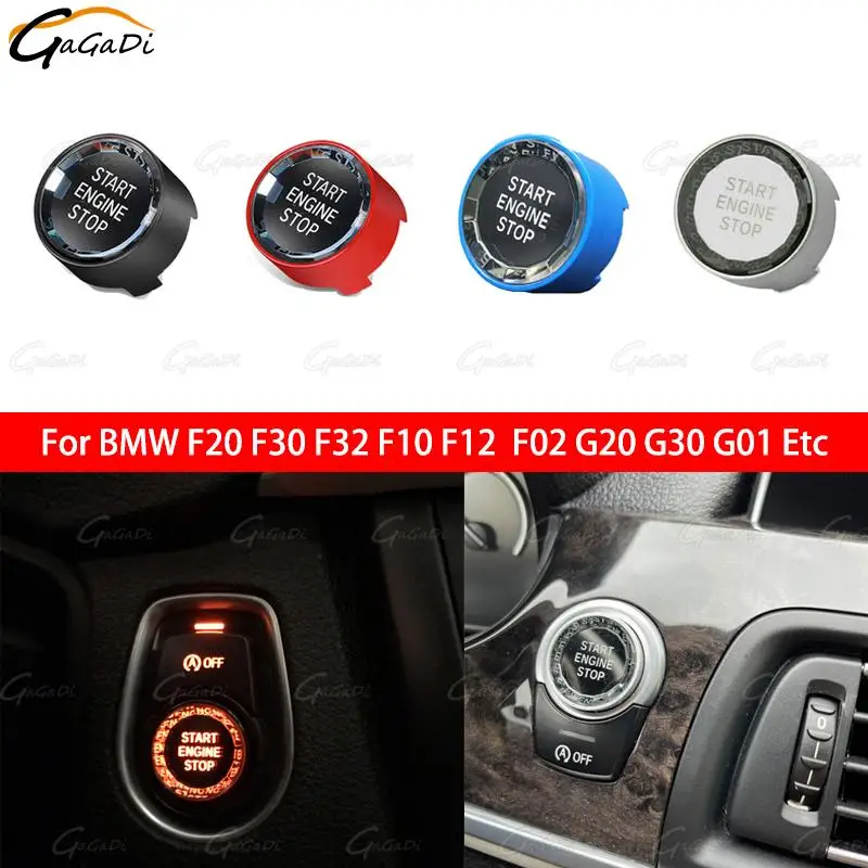 Crystal Style Car Start Stop Engine Switch Button Cover For BMW X1 X3 ...