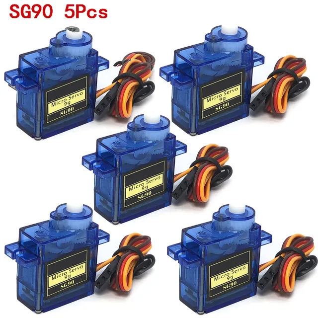 5pcs MG90S Metal Gear Digital 9g Servo SG90 For Rc Helicopter Plane ...