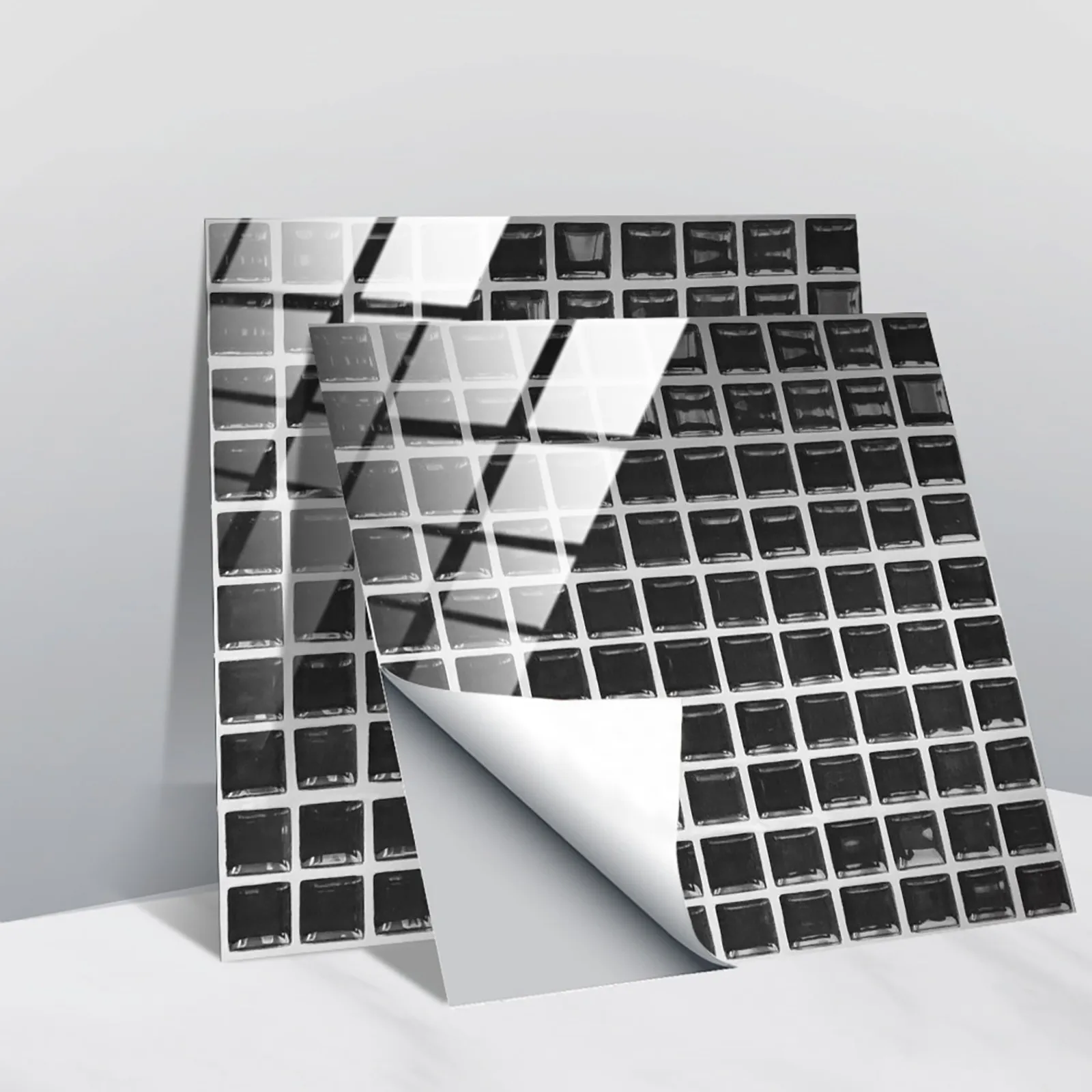 Window-Cling-Stickers-Small-Hexagon-Mirror-Tiles-Mosaics-Creative-3D ...